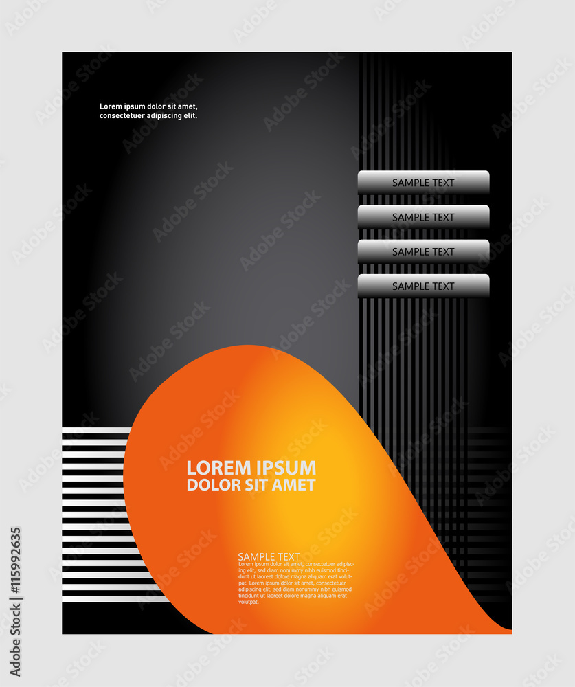 Flyer booklet template design catalog brochure folder Stock Vector ...