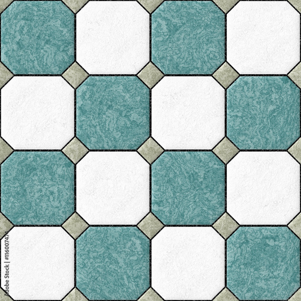 blue white gray floor tiles seamles pattern texture background Stock ...