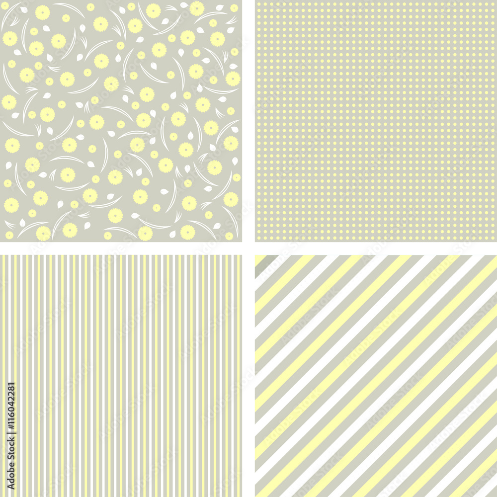 Collection of 4 backgrounds. Stock Vector | Adobe Stock