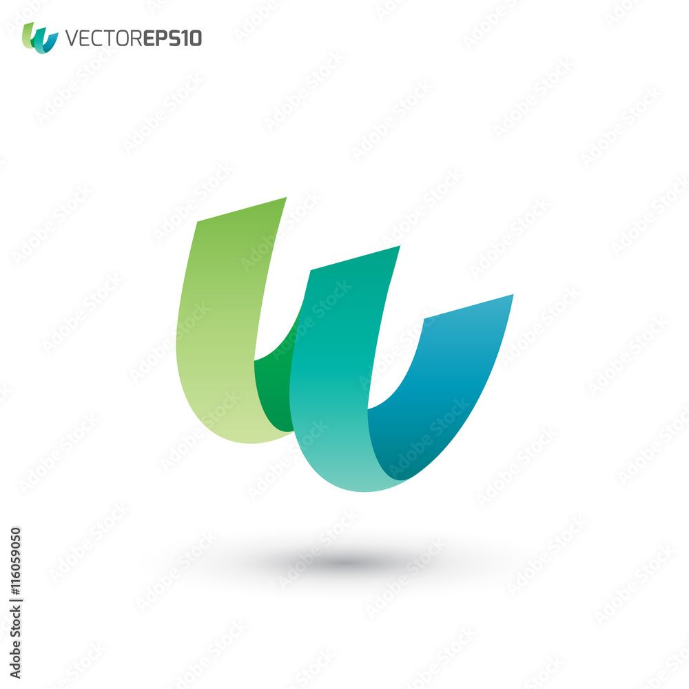 Abstract Letter W Logo Stock Vector | Adobe Stock