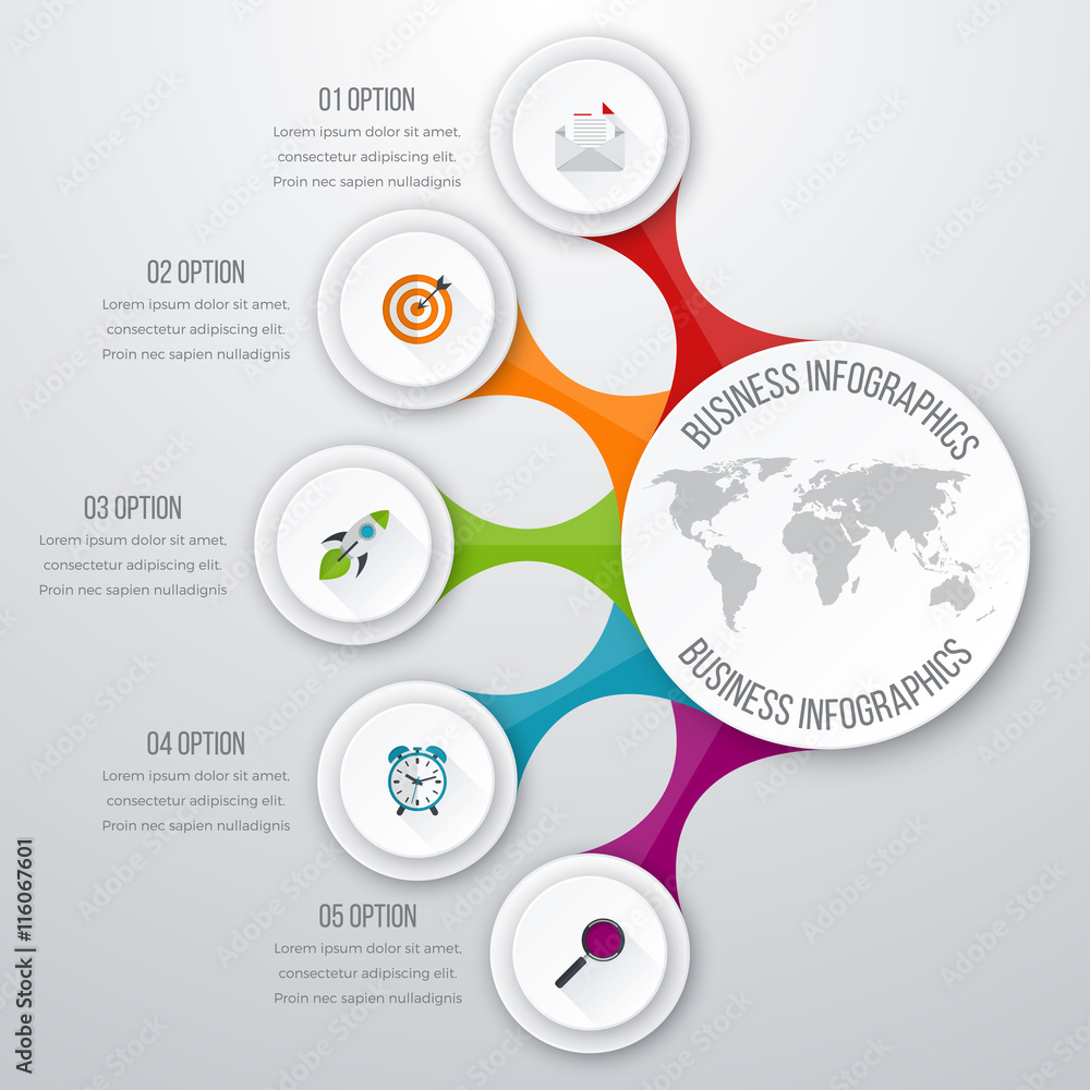 Timeline Vector 3d Infographic Stock Vector | Adobe Stock