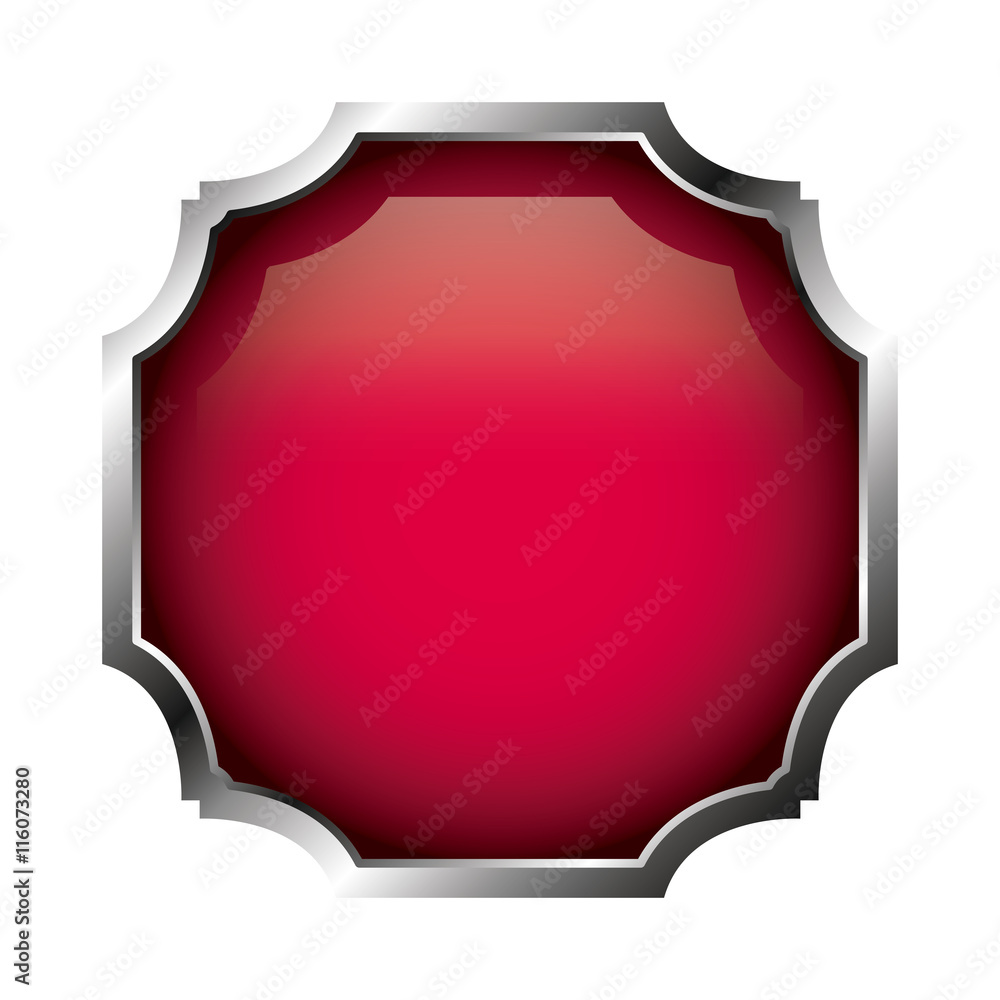 frame with silver border isolated icon design, vector illustration ...