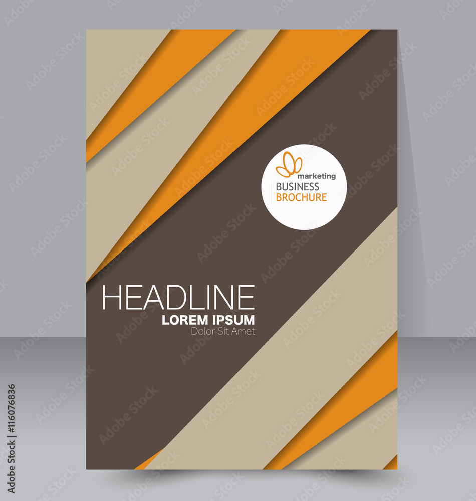 Abstract flyer design background. Brochure template. Can be used for ...