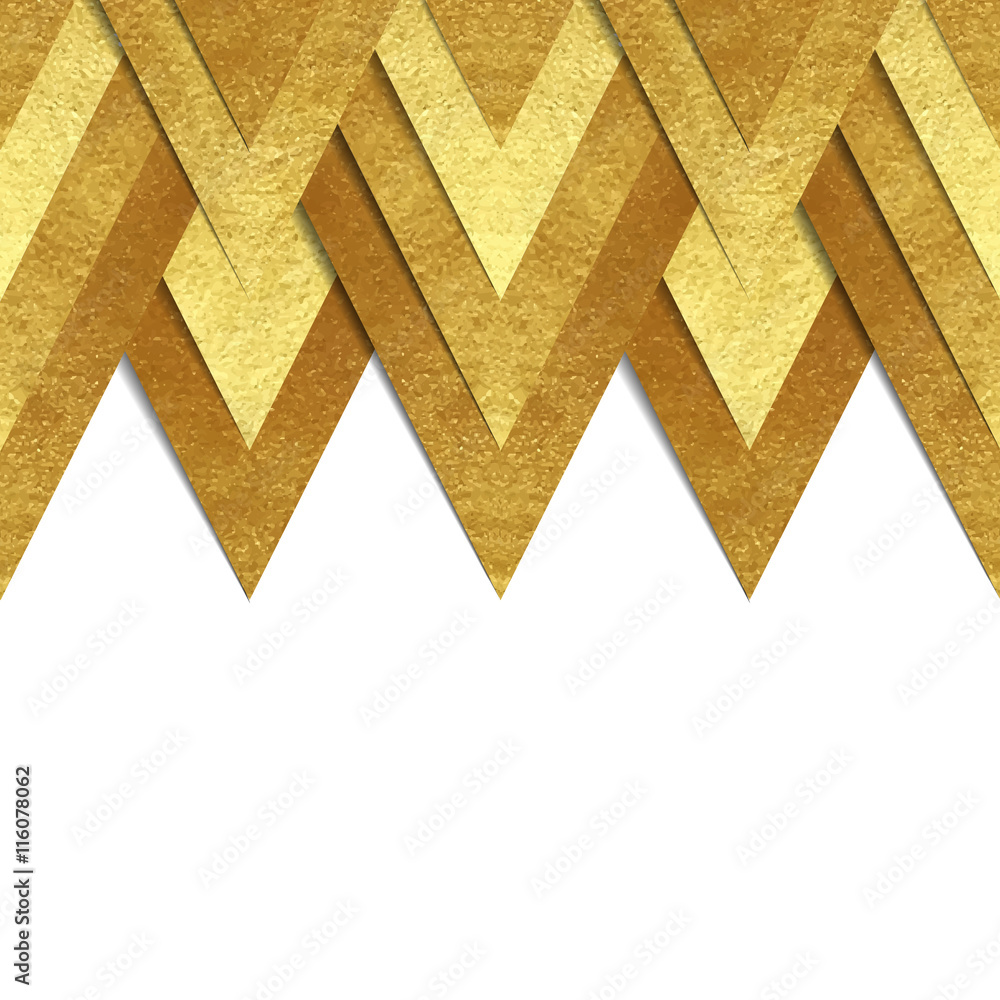 Metallic gold paper border background Stock Vector | Adobe Stock