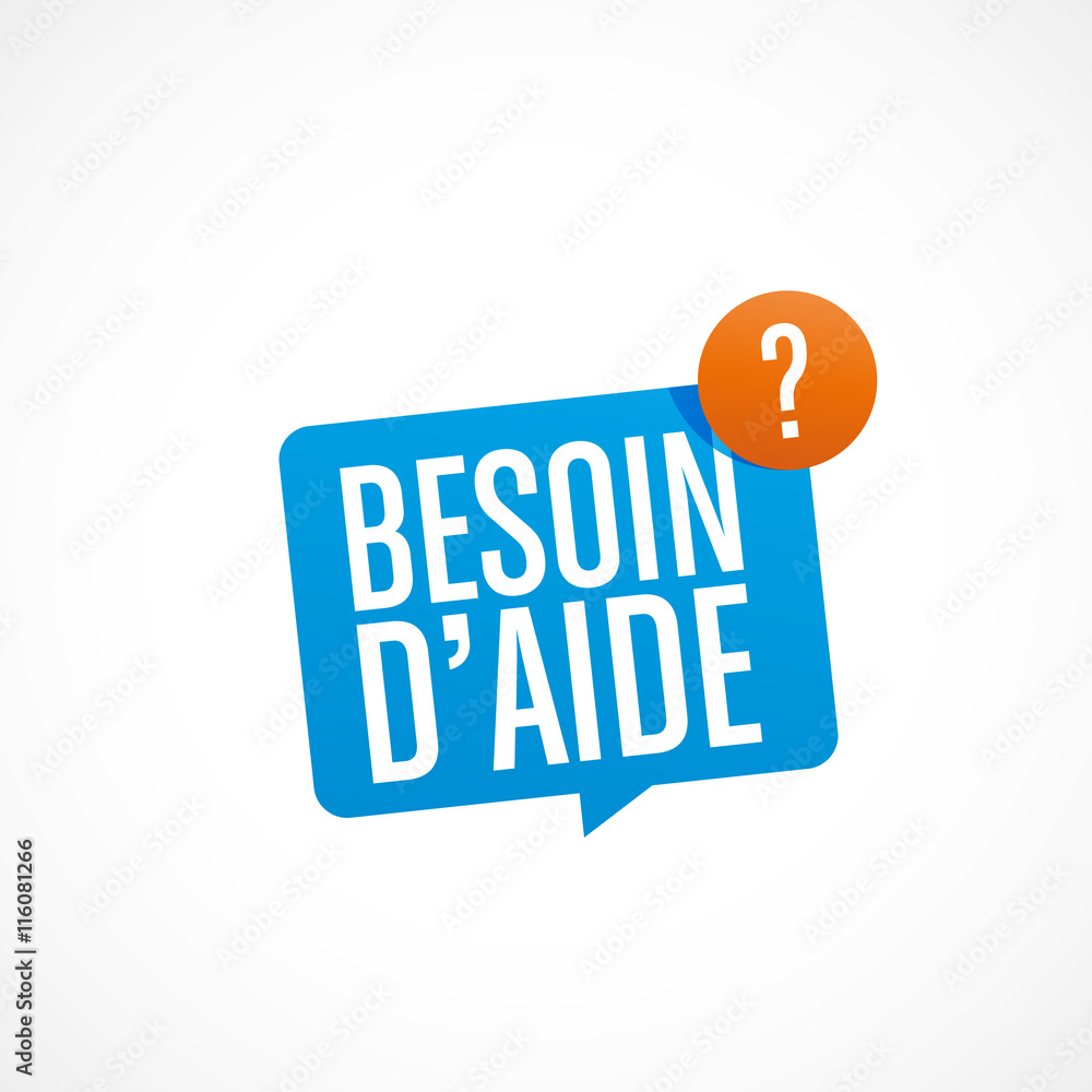 Vecteur Stock besoin d'aide | Adobe Stock