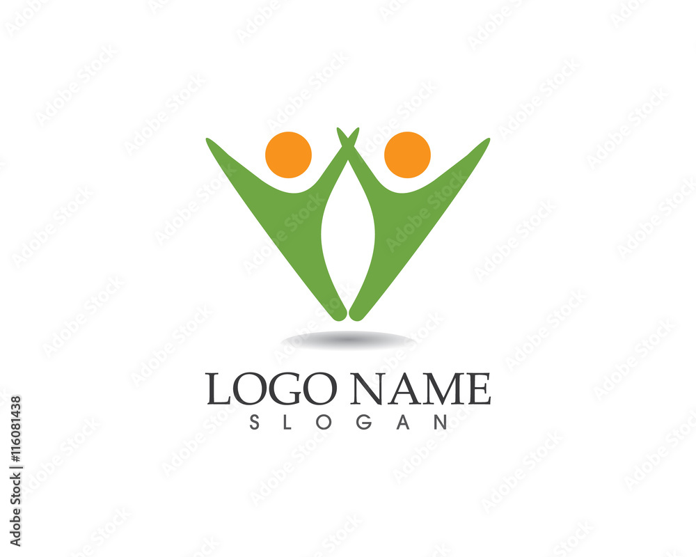 team health logo Stock Vector | Adobe Stock