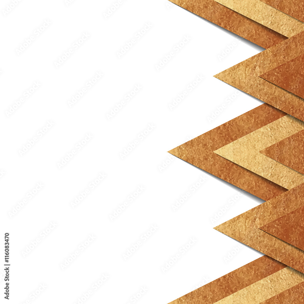 Metallic old gold paper border background Stock Vector | Adobe Stock