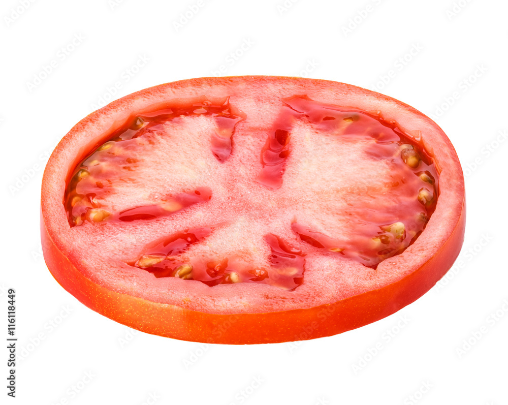 sliced tomato isolated Stock Photo | Adobe Stock