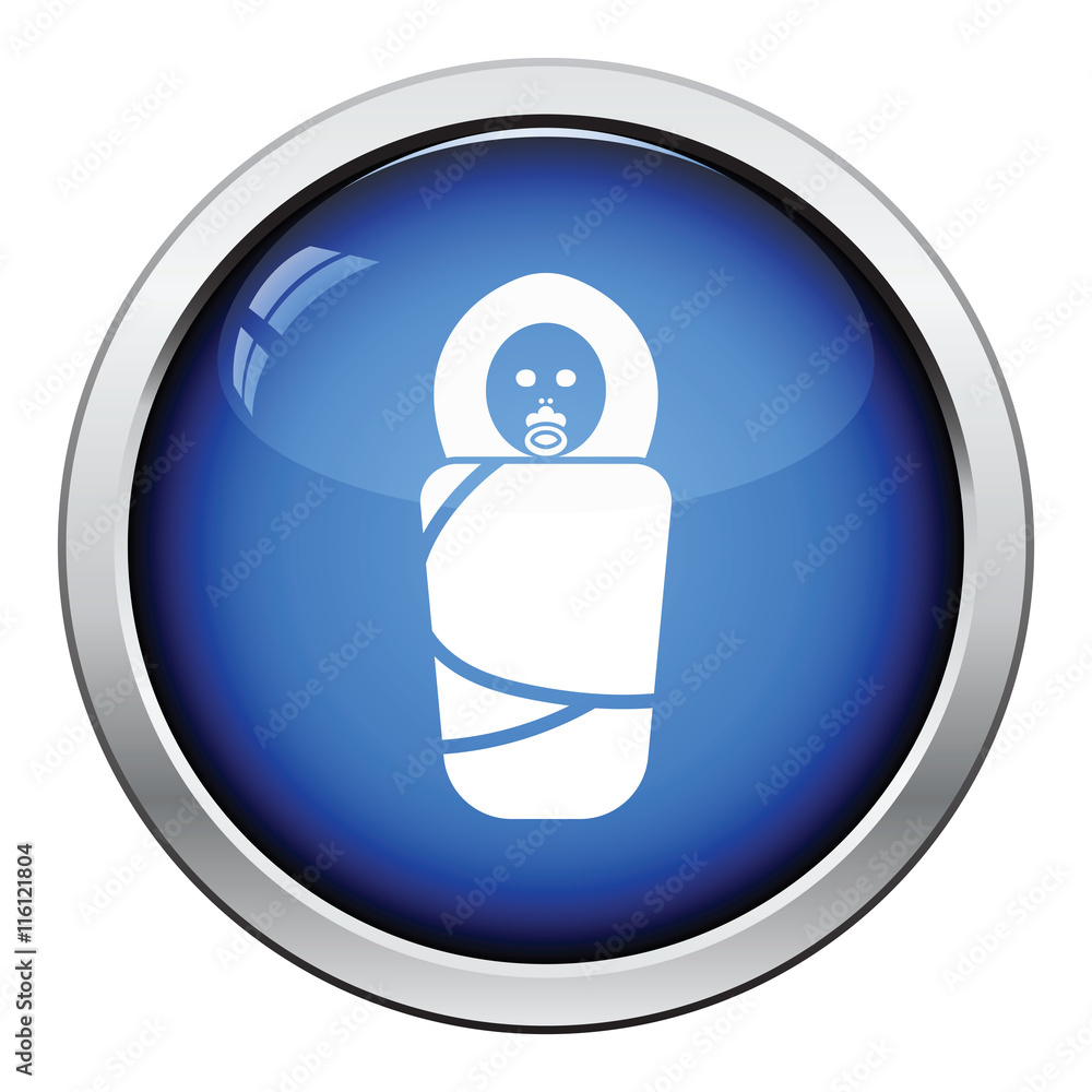 Wrapped infant icon vector de Stock | Adobe Stock