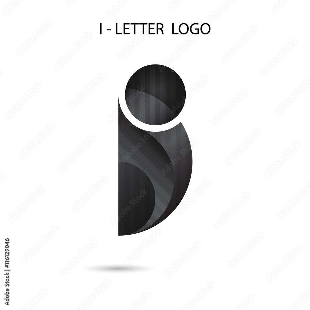 I-letter icon abstract logo design.I-alphabet symbol Stock Vector ...
