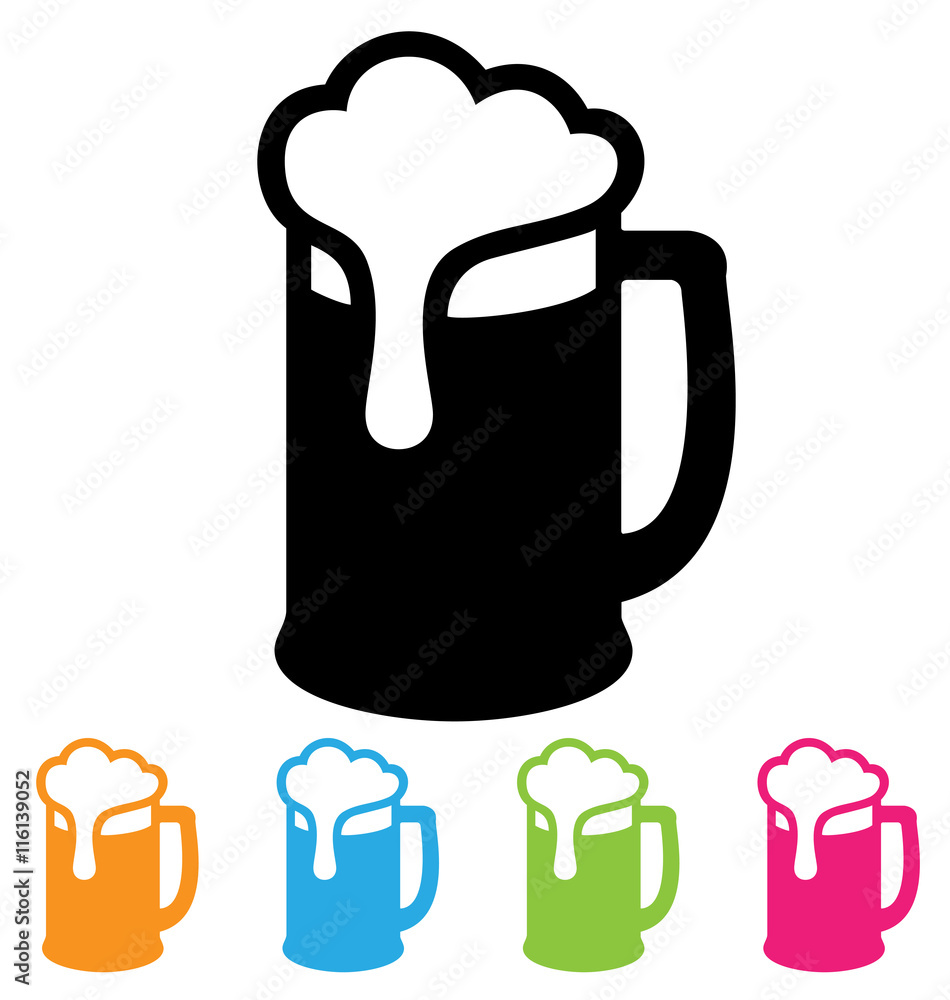 beer icon Stock Vector | Adobe Stock