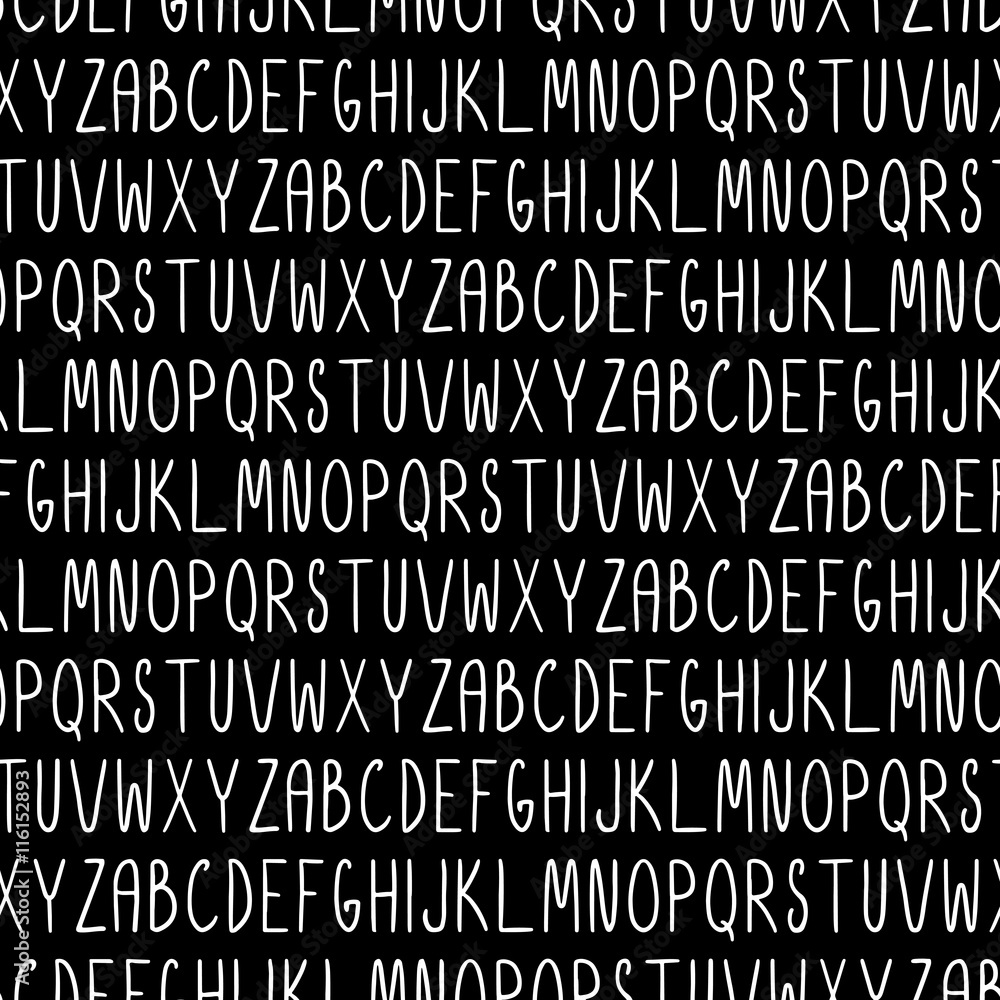 Seamless pattern with alphabet. Vector seamless texture for wallpapers ...