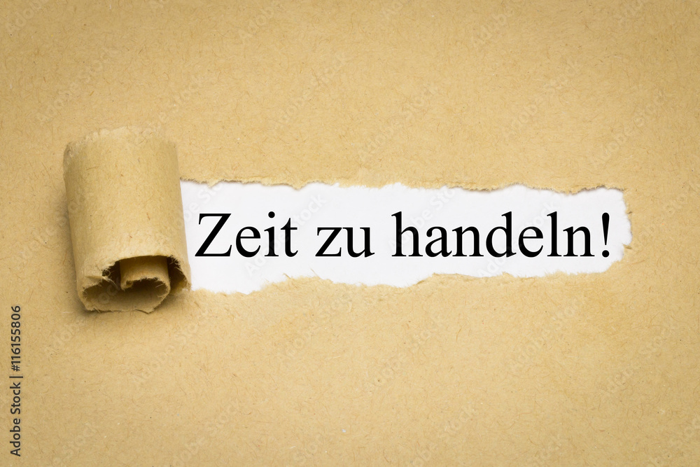 Zeit zu handeln! Stock-Foto | Adobe Stock