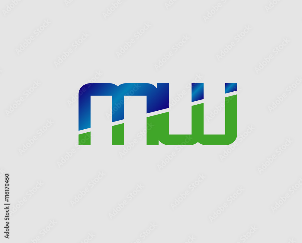MW company group linked letter logo Stock Vector | Adobe Stock