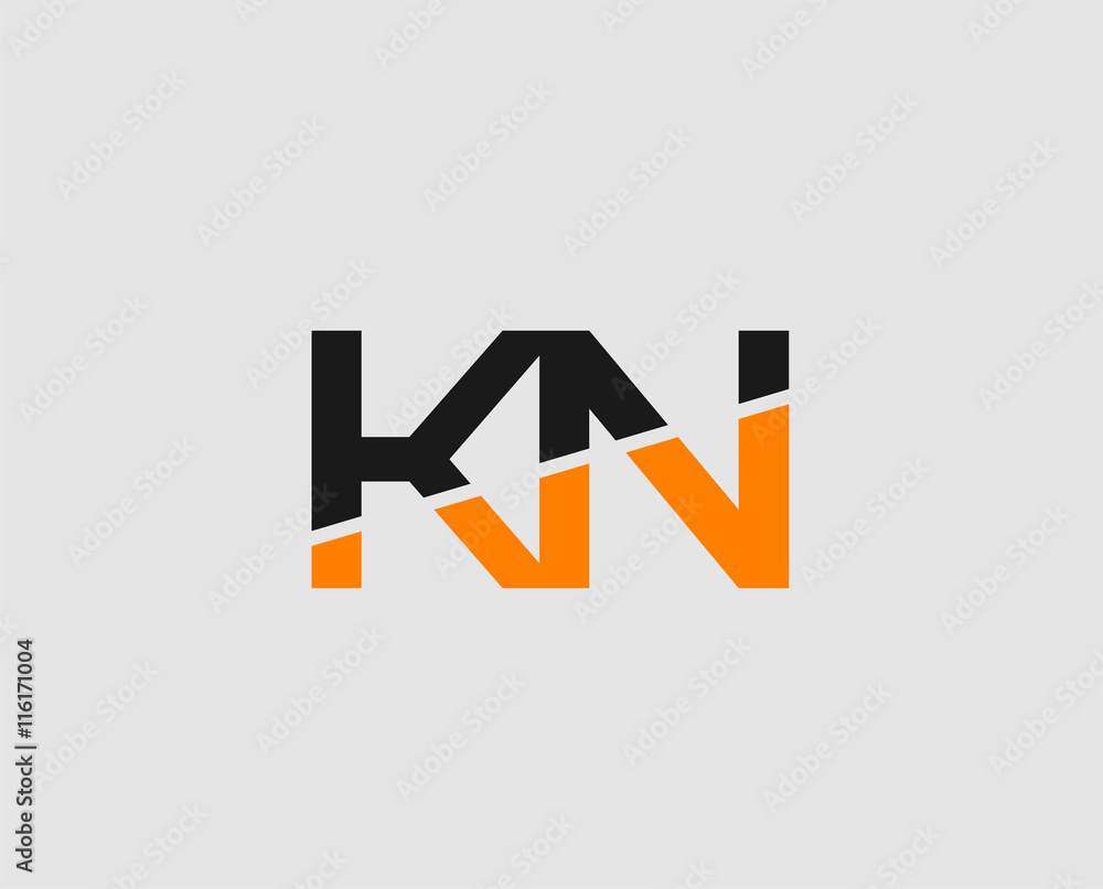 Letter K and N logo vector Stock Vector | Adobe Stock