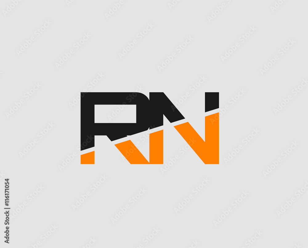 Letter R and N logo vector Stock Vector | Adobe Stock