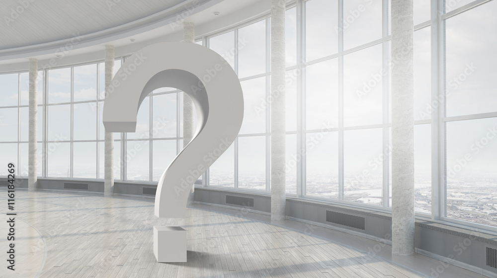 Big question mark . Mixed media Stock Illustration | Adobe Stock