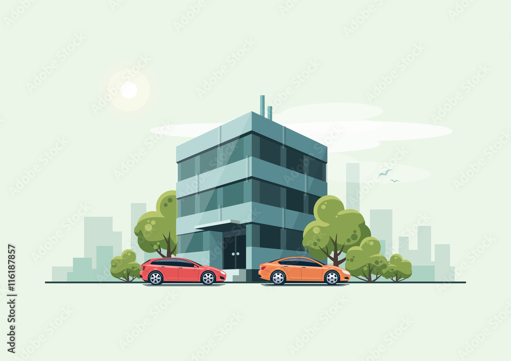 Office Building Inside Cartoon