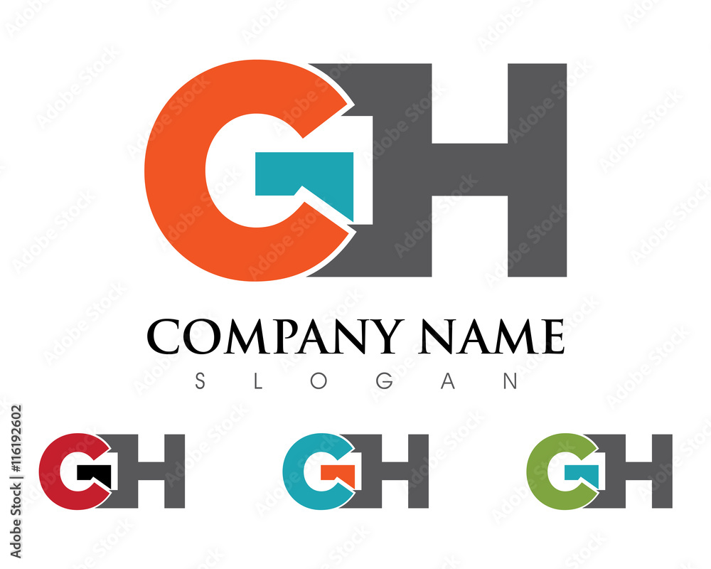CGH Letter Logo Stock Vector | Adobe Stock