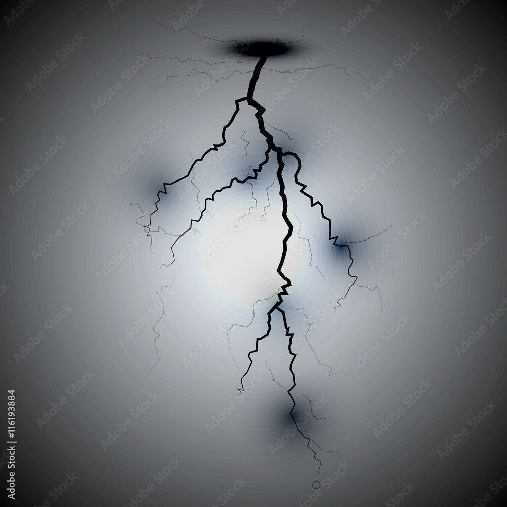 Black Lightning Storm