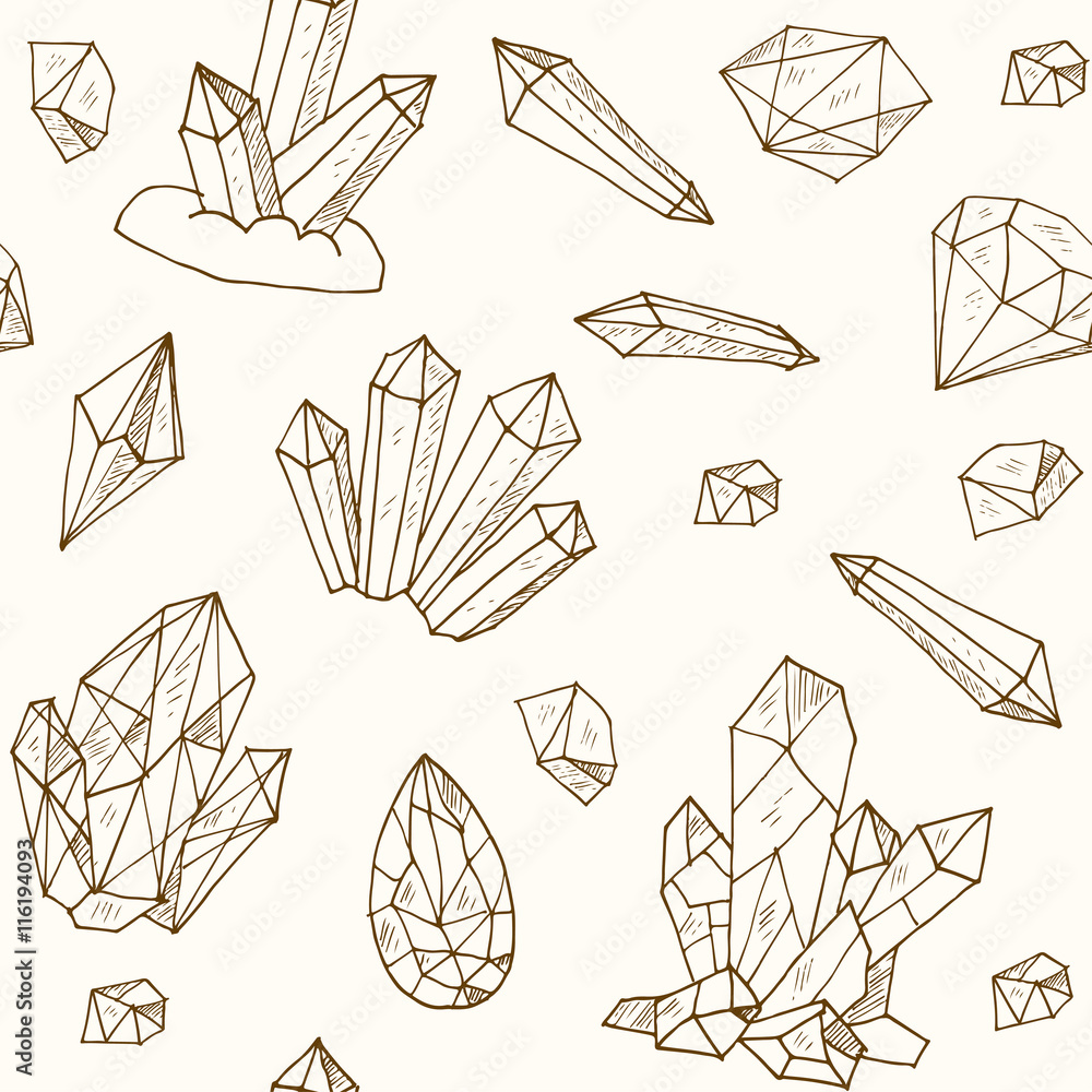 Crystal Illustration Geometric