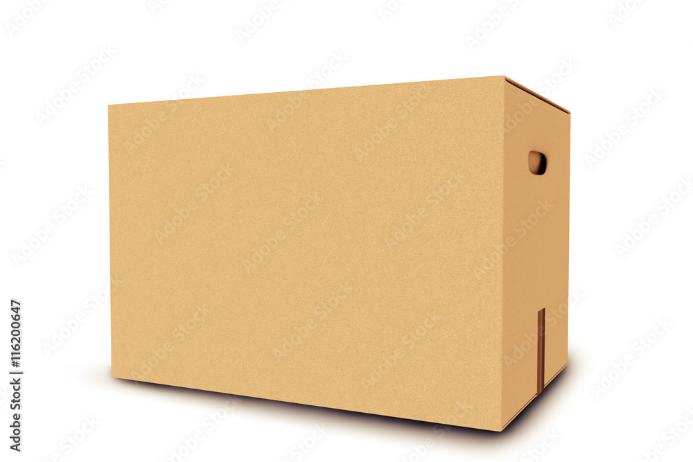 Moving box, 3D-Illustration Stock Illustration | Adobe Stock