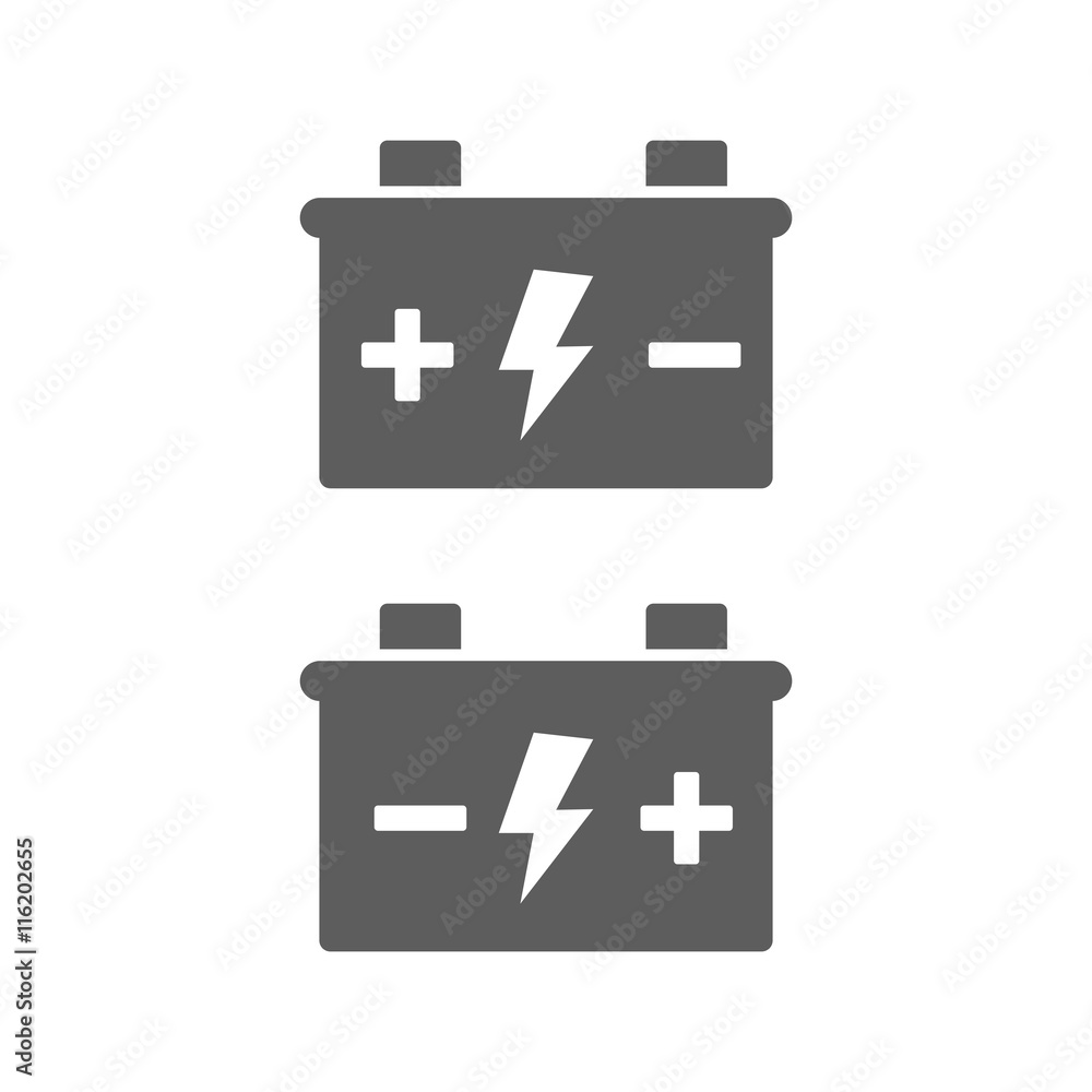 Car battery icon Stock Vector | Adobe Stock