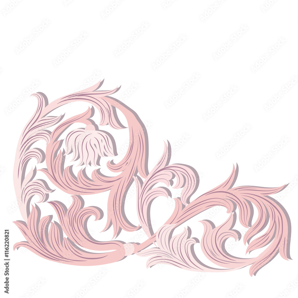 Acanthus leaf ornament pattern Stock Vector | Adobe Stock