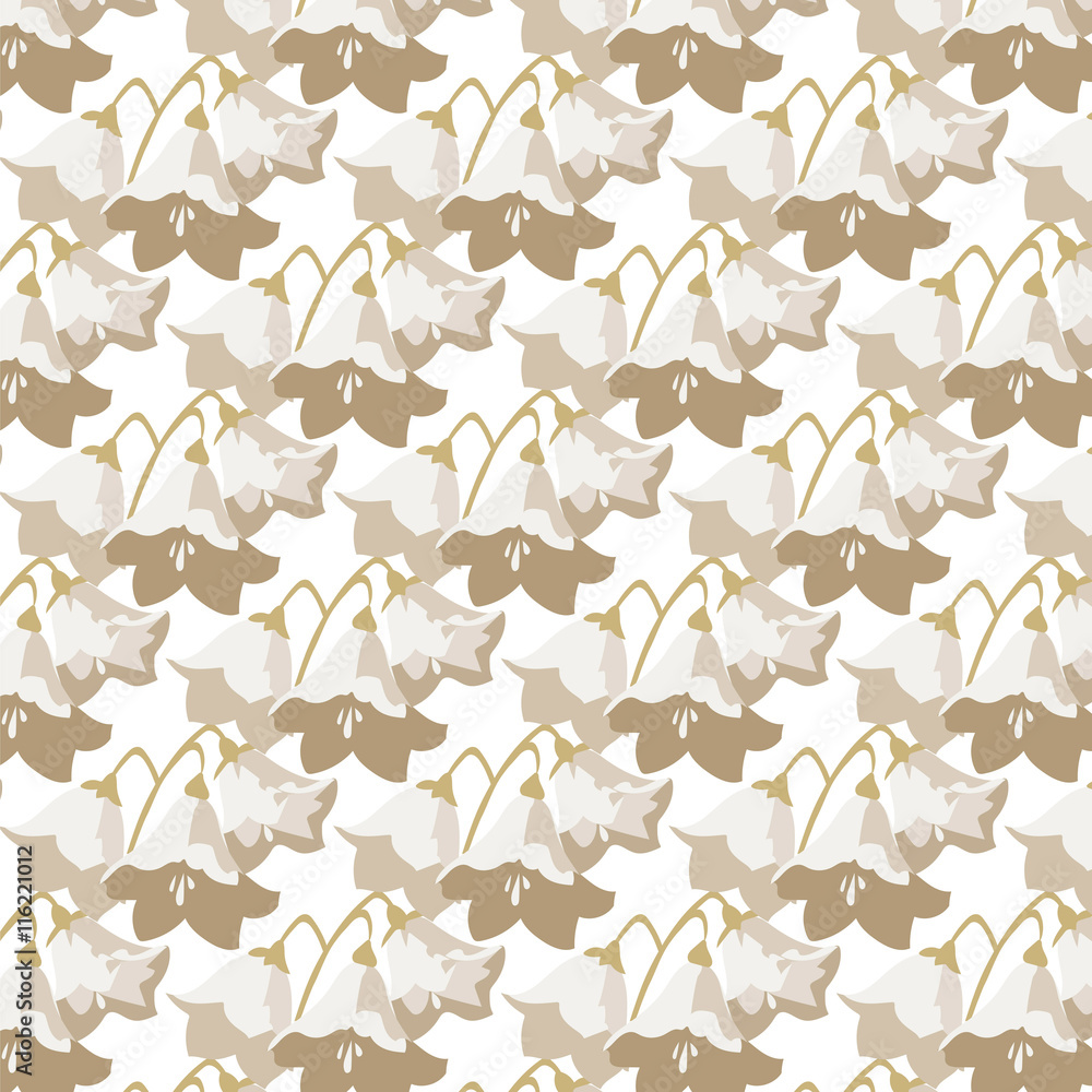 Watercolor Cream Spring flowers Card background. Vintage Vector Pattern ...