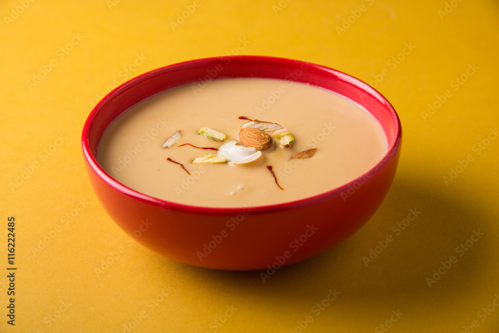 Delicious Indian sweet Rabdi with dry fruits toppings Stock Photo ...
