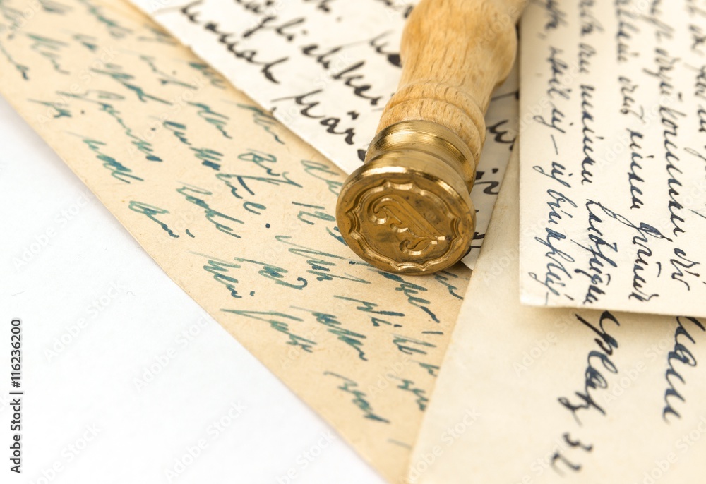 Briefe alt Stock-Foto | Adobe Stock