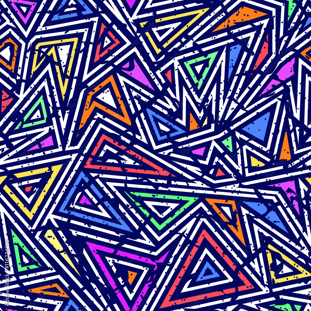 Seamless graffiti pattern Stock Vector | Adobe Stock