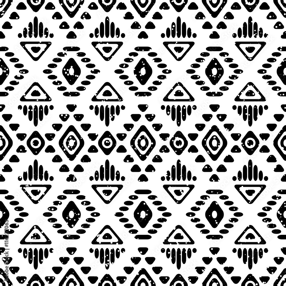 Seamless aztec pattern Stock Vector | Adobe Stock