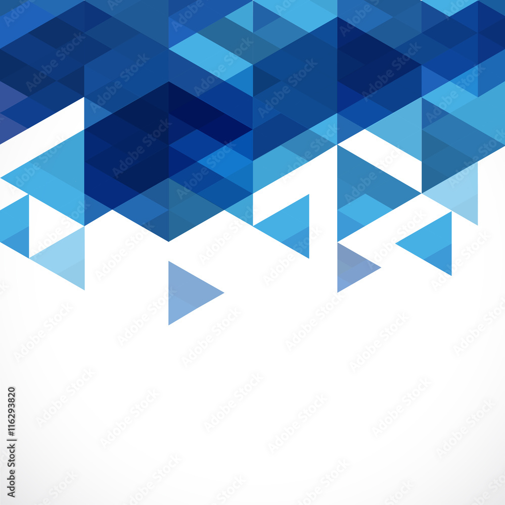 Abstract blue triangle modern template for business or technology ...
