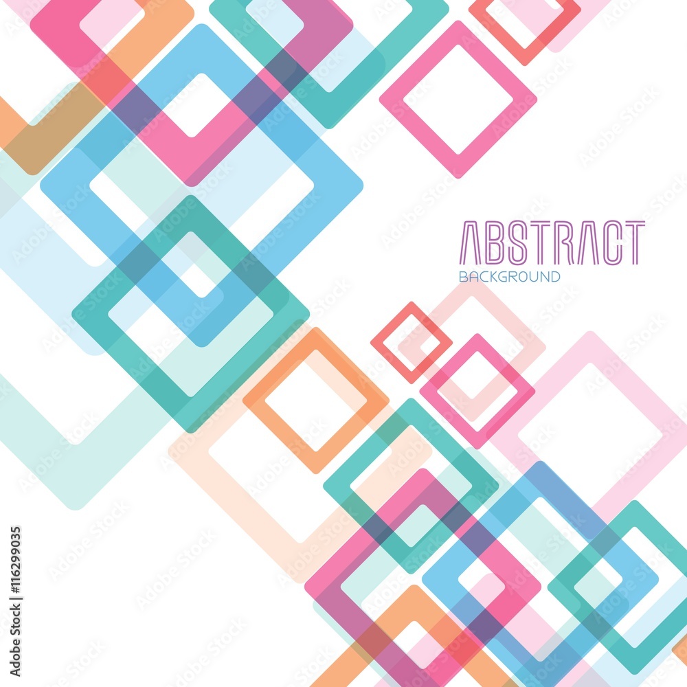 Geometric squares background Stock Vector | Adobe Stock