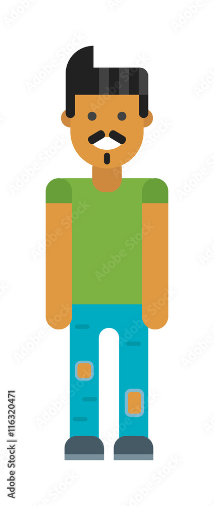 Young attractive latin or spanish business man standing full body in ...