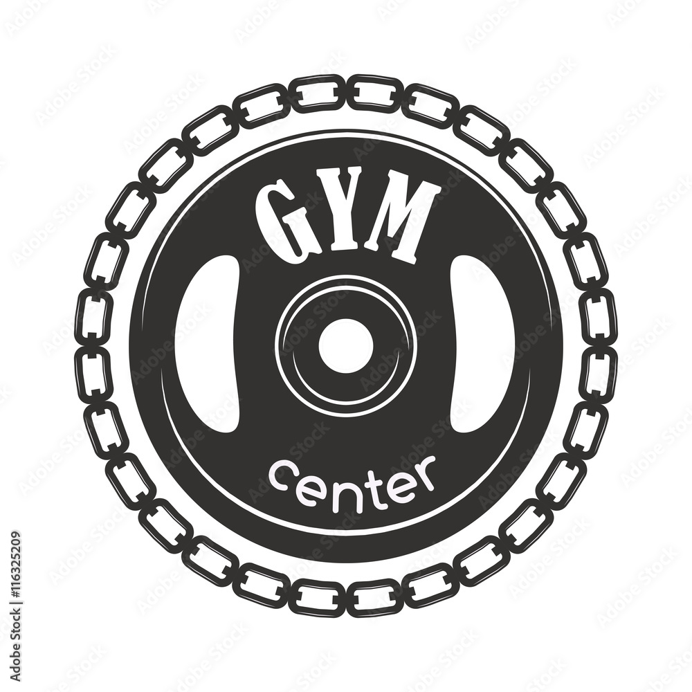 Gym fitness emblem, labels, badges, logo and designed element. Gym ...