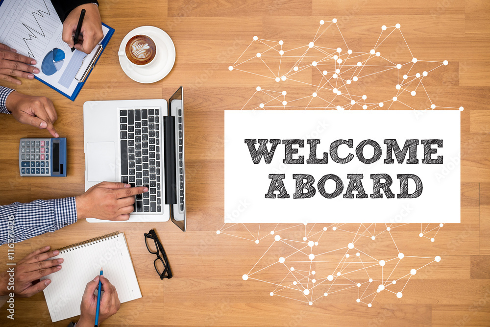 WELCOME ABOARD Stock Photo | Adobe Stock