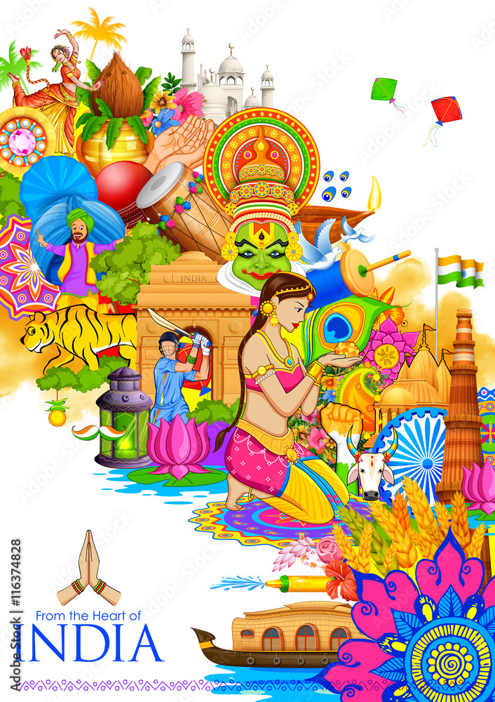 Indian Unity In Diversity Poster