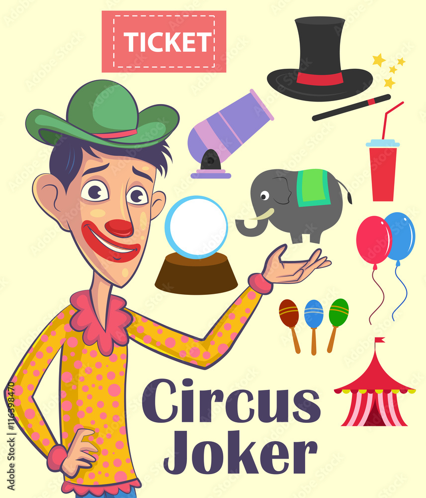 joker & Circus Clown Stock Vector | Adobe Stock