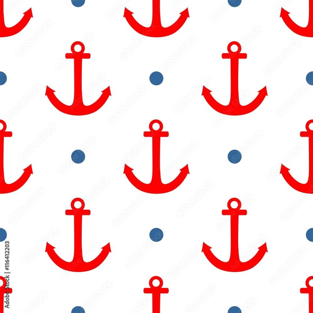 Red Anchor Background