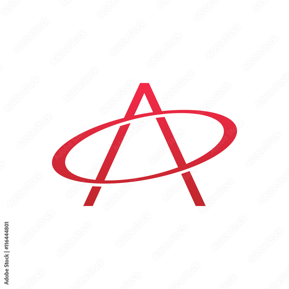 Abstract Letter A Symbol. Colorful creative Word Art. Universal vector ...