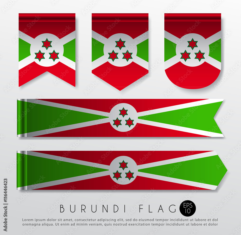 Set Of World Flag Ribbon Template : Vector Illustration Stock Vector ...