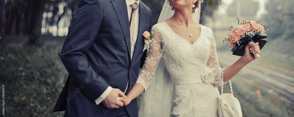 Happy wedding couple together. Stock Photo | Adobe Stock