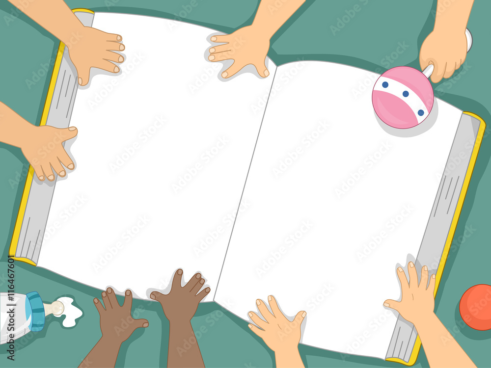 Baby Book Background Stock Vector | Adobe Stock