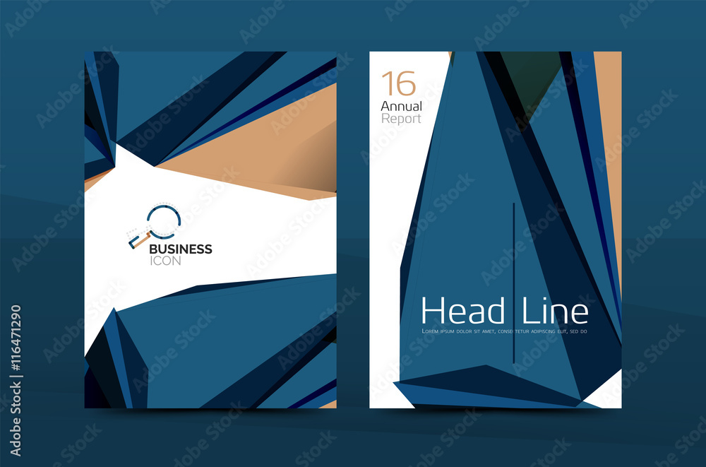 A4 front page business identity Stock Vector | Adobe Stock