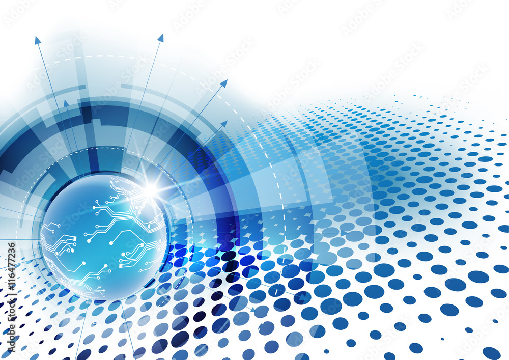 vector digital technology concept, abstract background Stock Vector ...