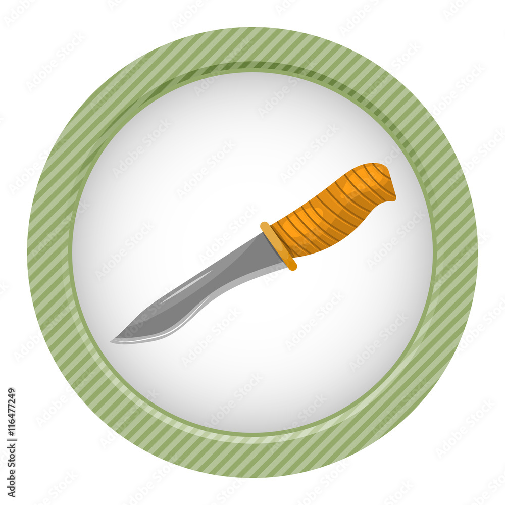 Knife for hunting cartoon icon Stock Vector | Adobe Stock