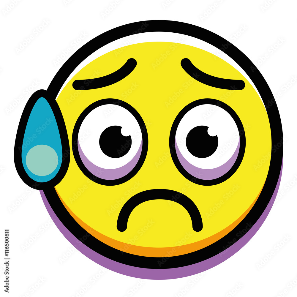 Sad Face Moving Animation