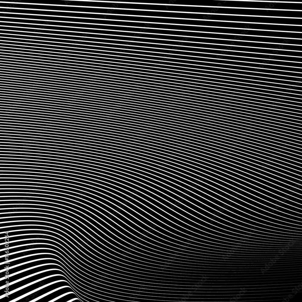 Simple dynamic lines pattern. Geometric pattern. Monochrome abst Stock ...